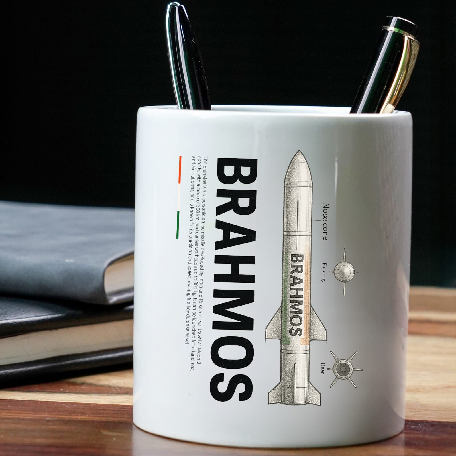 BrahMos Missile White Ceramic Mug